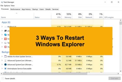 3 Ways To Restart Windows Explorer In Windows 10