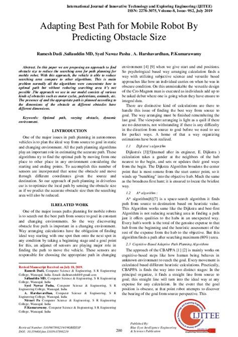 Pdf Optimized Path Planning For Mobile Robots