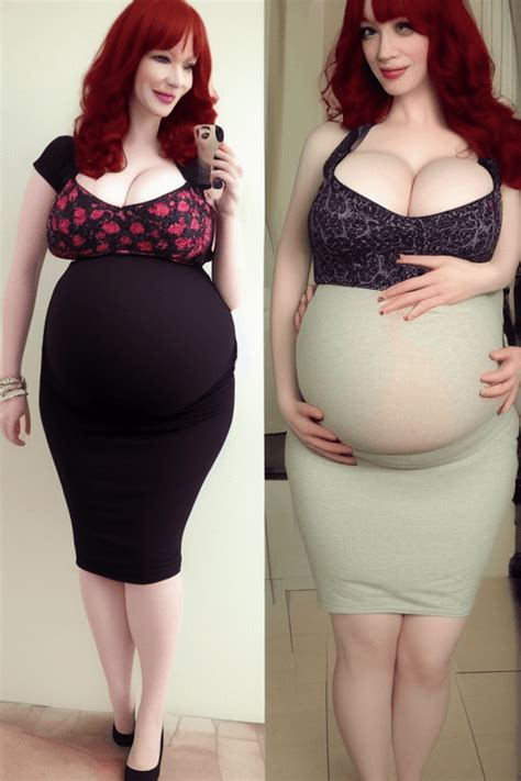 Christina Hendricks Lactating And Pregnant Creative Fabrica
