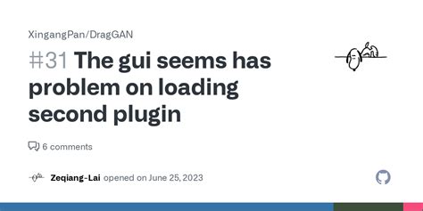 the gui seems has problem on loading second plugin · issue 31