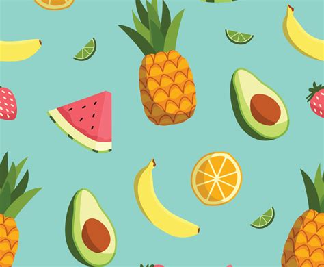 Summer Fruits Seamless Pattern