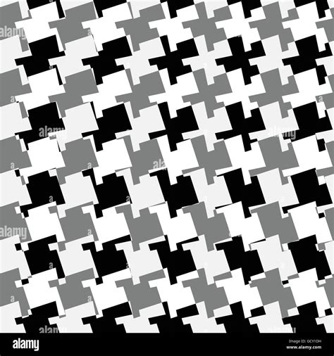 Seamless Geometric Background Abstract Repeatable Monochrome Pattern Texture Stock Vector