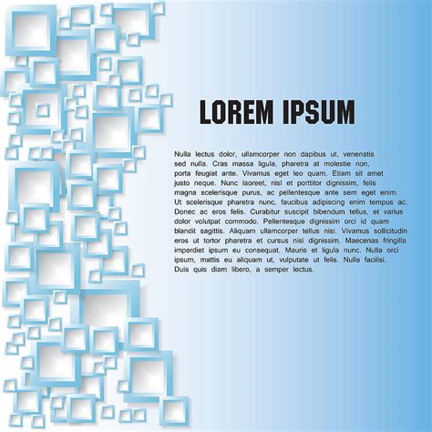 파란색 사각형 벡터와 추상 배경 Eps Ai Uidownload