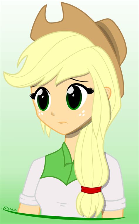 Sad Applejack By Uliks Uliks On Deviantart