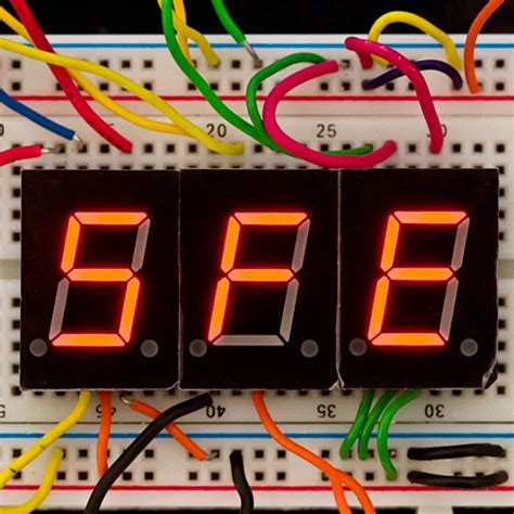 Sparkfun 7 Segment Display Led Red Robotshop