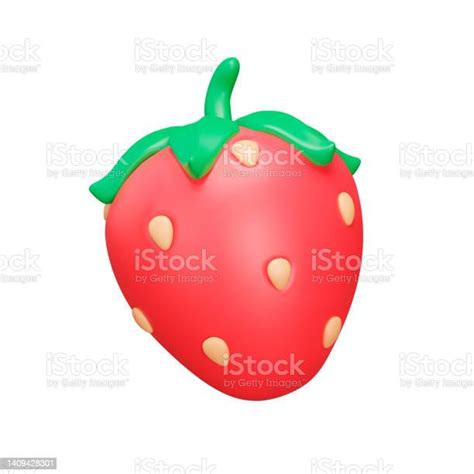 딸기 3d 아이콘 벡터 일러스트 레이 션 투명한 배경의 격리된 개체 딸기에 대한 스톡 벡터 아트 및 기타 이미지 딸기 3