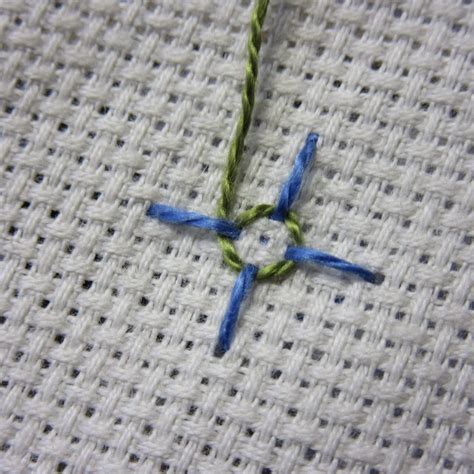 Queenie S Needlework Sunday Stitch Babe Lesson Woven Circle Stitch