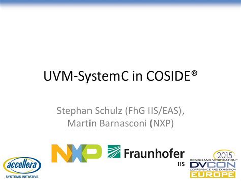 Pdf Uvm Systemc In Coside® Coseda · Uvm What Is It • Universal Verification