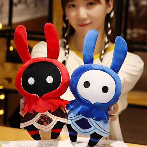 Original God Series Dolls Water And Fire Wizard Plush Two Dimensional Abyss Doll Doll Toy