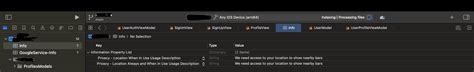 Issue With Location Permissions Dialogue Box Not Showing Rswiftui