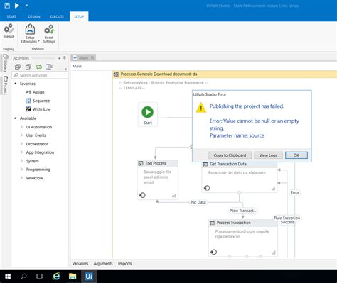 Problems In Publishing A Project Help Uipath Community Forum