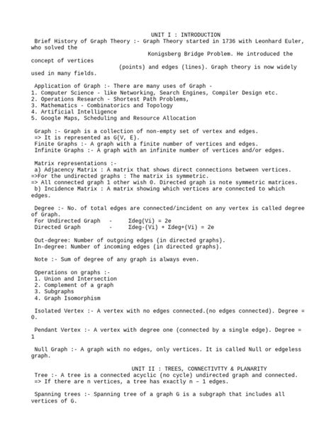 Graph Theroy And Combinatorics By Prince Pdf Graph Theory Vertex Graph Theory