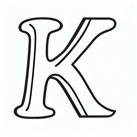 Letter K Drawing