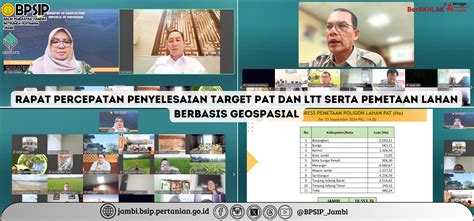 Berita Brmp Jambi Rapat Percepatan Penyelesaian Target Pat Dan Ltt Serta Pemetaan Lahan