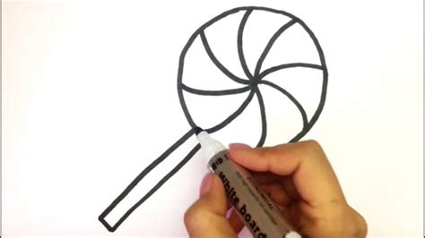 آموزش نقاشی کودکانه نقاشی زیبای آبنبات چوبی نقاشی کودک