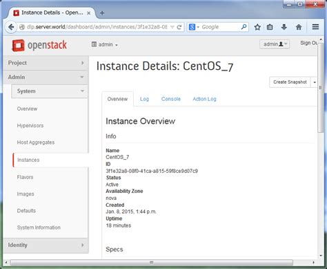Centos 7 Openstack Kilo Configure Horizon Server World