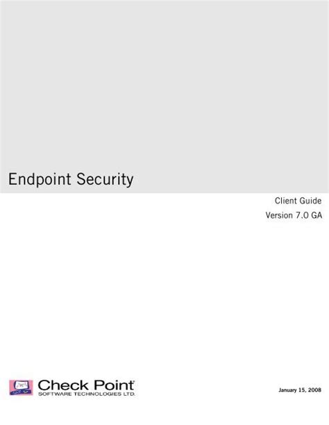 Endpoint Security Check Point