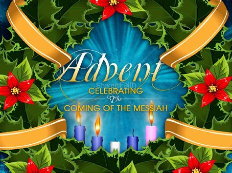 Sharefaith Media Advent Candles Powerpoint Template Sharefaith Media