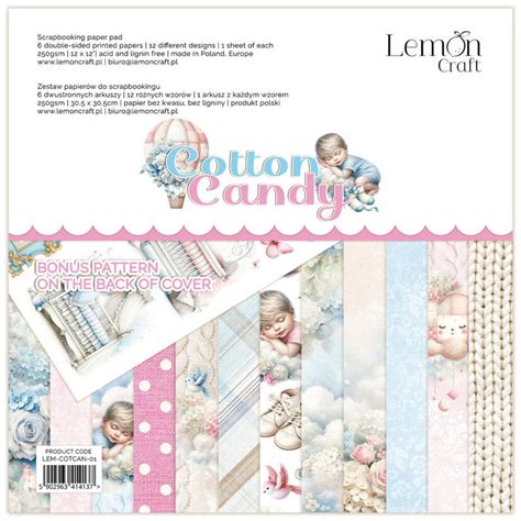 Lemoncraft Cotton Candy 12x12 Inch Paper Pad Lem Cotcan 01 Paperpads Nl