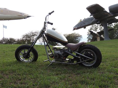 Mini Chopper Mini Bike Bobber Tank Honda Predator 212cc 3g Fabrications Uss Tank
