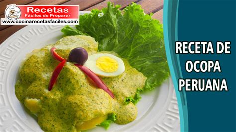 Receta De Ocopa Peruana