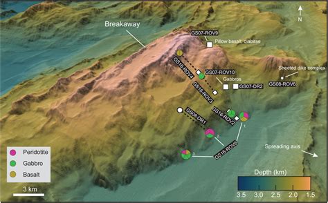 high‐resolution bathymetry and sample overview white squares show the