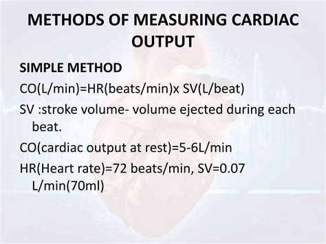 Measurement Of Cardiac Output Ppt