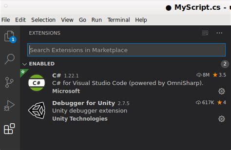 Unity3d Setup On Debian 10 Including Visual Studio Code Intellisense · Carlo Hämäläinen