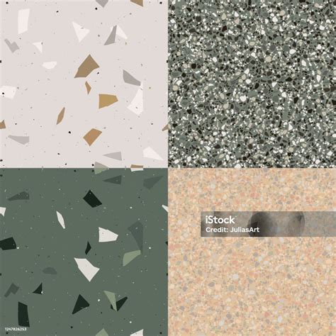 추상 석재 인쇄 화강암 콘크리트 모자이크 타일 자갈 석영 모양의 벡터 표면 질감 테라조에 대한 스톡 벡터 아트 및 기타 이미지 테라조 아스팔트 패턴 Istock