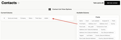 How Do I Change Columns On Contact List View Jetpack CRM
