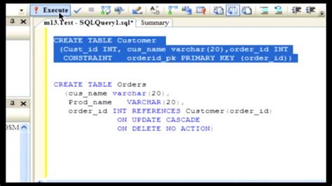 Referential Intergrity Constraint Sql Learn Sql Server In English On Screen Training Youtube