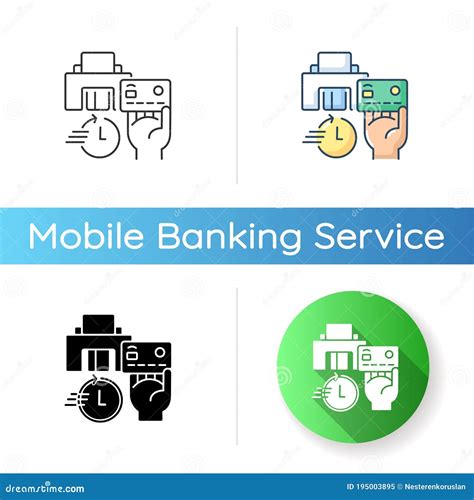 Instant Card Issuance Icon Stock Vector Illustration Of Design 195003895