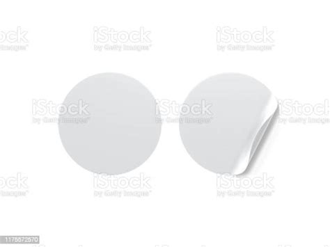 빈 흰색 둥근 스티커는 곡선 모서리 3d 렌더링으로 조롱합니다 3차원 형태에 대한 스톡 사진 및 기타 이미지 3차원 형태 곡선 공란 Istock