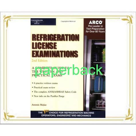 Download Book Refrigeration License Examinations Arco Professional