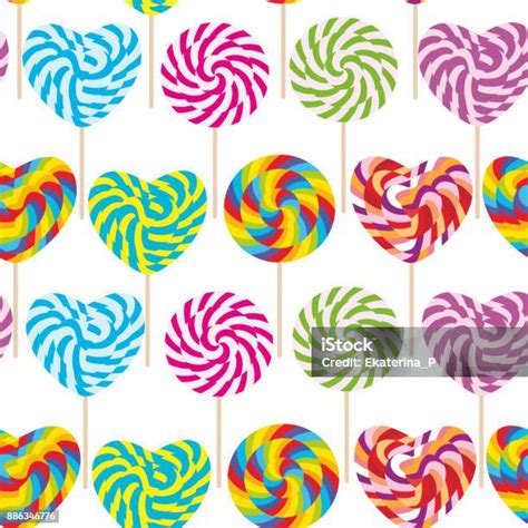 다채로운 완벽 한 패턴 사탕 막대 사탕 나선형 사탕 지팡이 흰색 바탕에 트위스트 디자인 막대기에 사탕 벡터 건강에 좋지 않은 음식에 대한 스톡 벡터 아트 및 기타 이미지