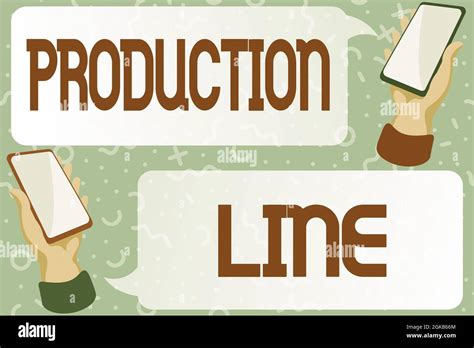 Handwriting Text Production Line Conceptual Photo Set Of Sequential