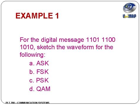 PLT 208 COMMUNICATION SYSTEMS CHAPTER 4 DIGITAL MODULATION