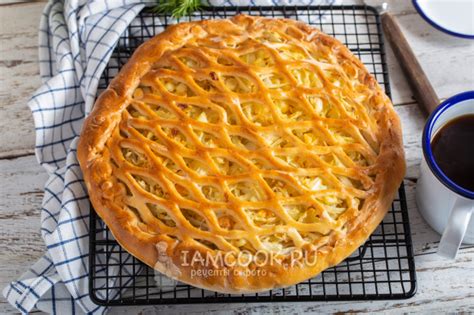 Пирог из заварного дрожжевого теста с капустой и яйцом — рецепт с фото пошагово