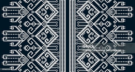 기하학적 수직 이음새가 없는 무늬 백색 추상적인 민족 디자인 원주민 Ep70 꽃 식물에 대한 스톡 벡터 아트 및 기타 이미지 꽃 식물 민속 음악 배경 주제 Istock