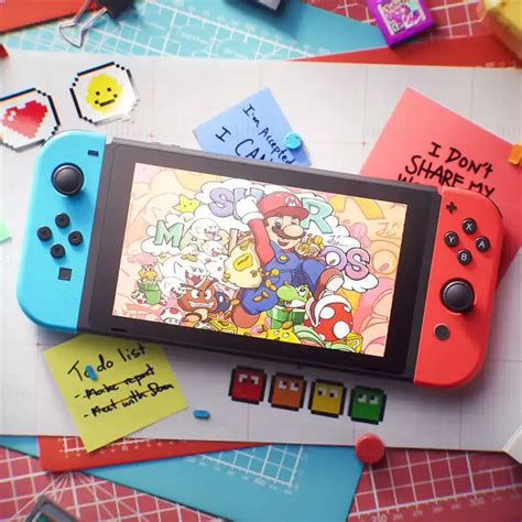 Switch Gamepad 3d Model Scene