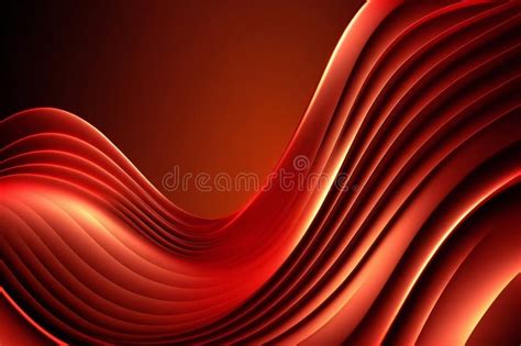 Vector Red Wavy Curve Flow Motion Abstract Backgrounds Stock Illustration Illustration Of