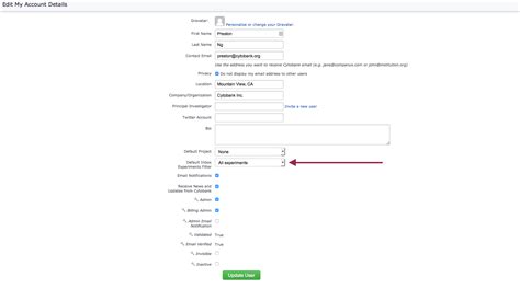 Adjust The Default View Of The Inbox Cytobank