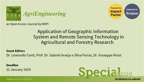 Pdf Special Issue Application Of Geographic Information System And Remote Sensing Technology