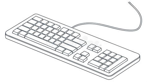 Computer Keyboard Device Input Technology Typing Vector Design