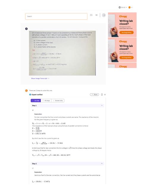Screencapture Chegg Homework Help Questions And Answers Q1 Balanced