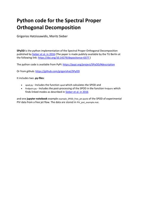 Pdf Spod Python Implementation