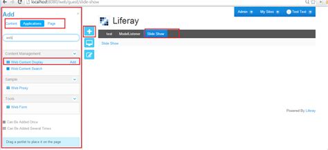 Liferay 62 Web Content Aui Carousel Structure And Template Image