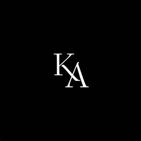 K A Logo Text Logo Design Stylish Alphabets Logo Design Art