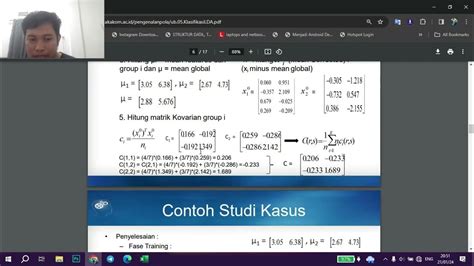 222220052 Uas Pengenalan Pola Lda Linear Discriminant Analysis Youtube