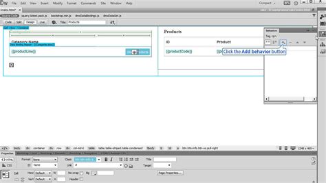Master Detail Relationship With Dmxzone Database Connector Youtube